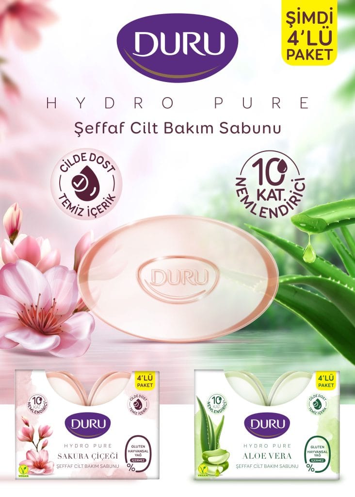 Hydro Pure Şeffaf Cilt Bakım Sabunu Sakura - Duru